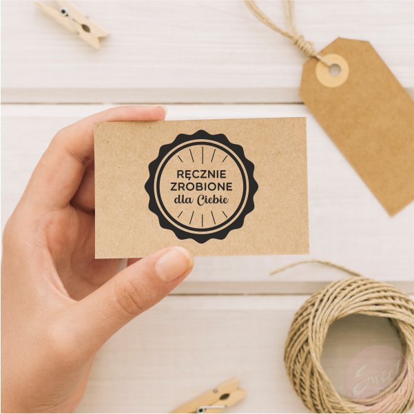 Stempel / pieczątka RĘCZNIE ZROBIONE DLA CIEBIE - SweetPrint.pl